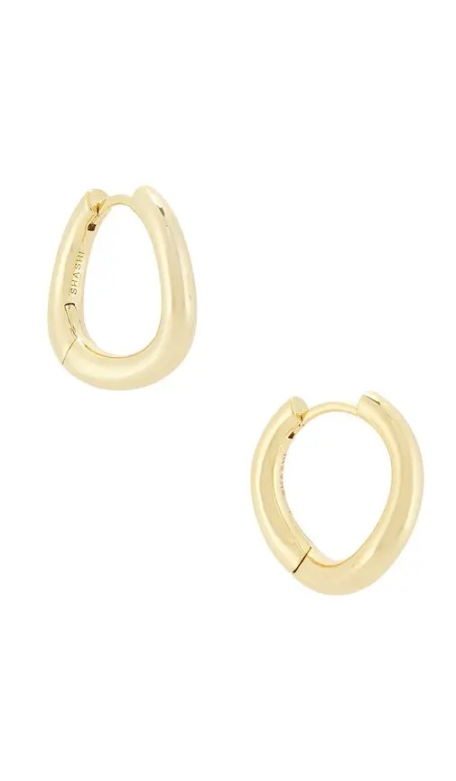 Shashi Lennox Hoop Earrings In Tone - Gold