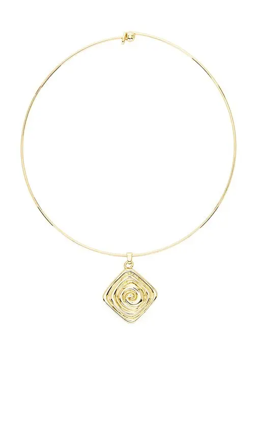 LUV AJ The Seychelles Choker In Metallic - Gold