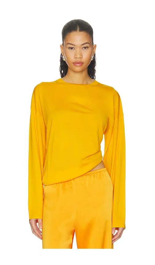 LESET James Oversized Crewneck In Yellow