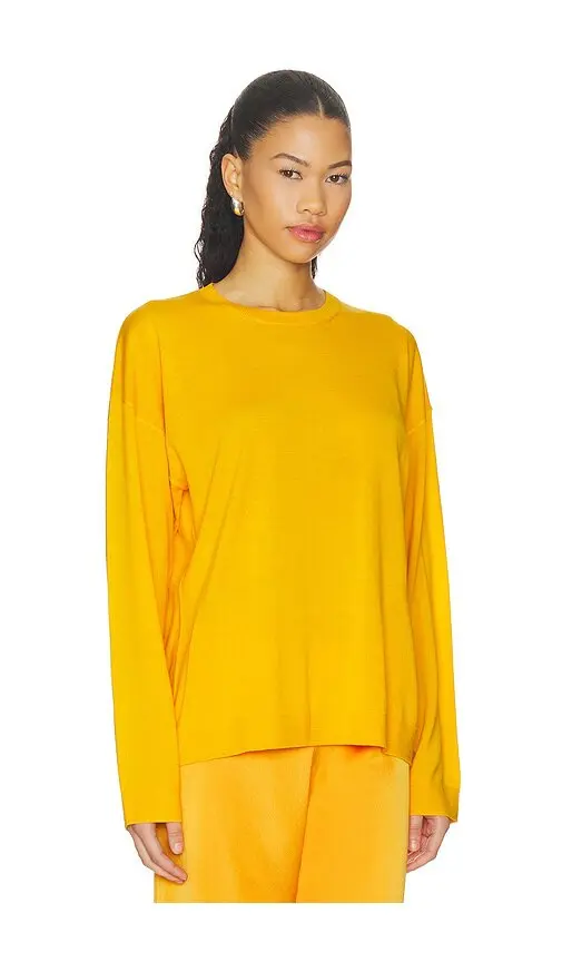 LESET James Oversized Crewneck In Yellow
