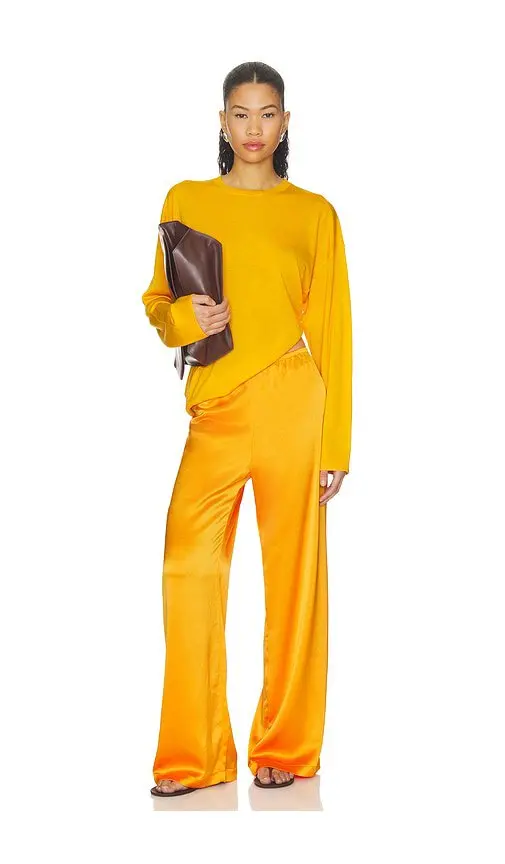LESET James Oversized Crewneck In Yellow
