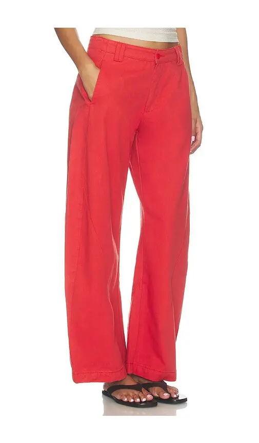 Lioness Sideline Jeans In Red