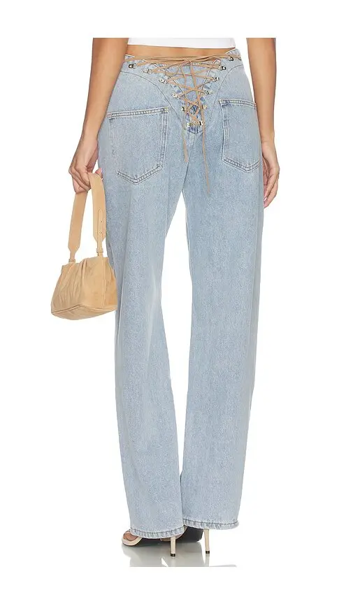Lioness Totti Jeans In Blue - Washed Blue