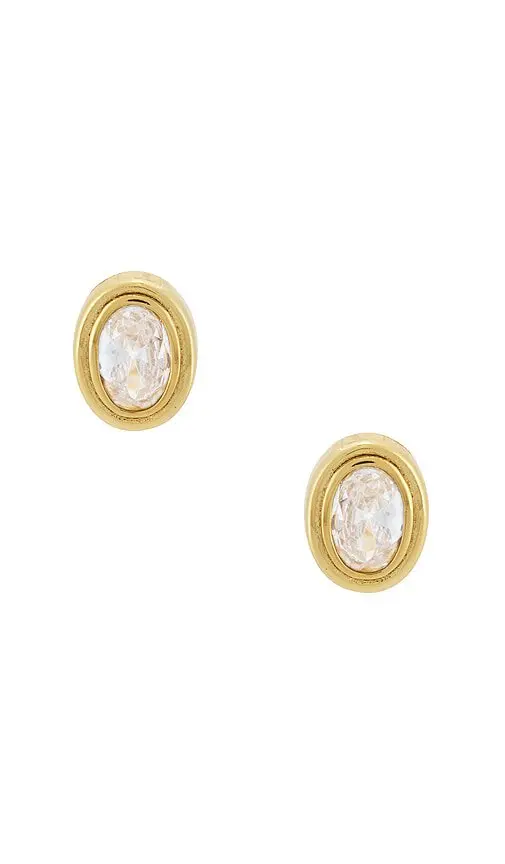 Shashi Reagan Stud Earrings In Metallic