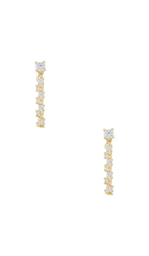 Lili Claspe Esther Chain Earrings In Metallic