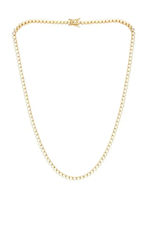 Lili Claspe Mini Reese Tennis Necklace - Gold