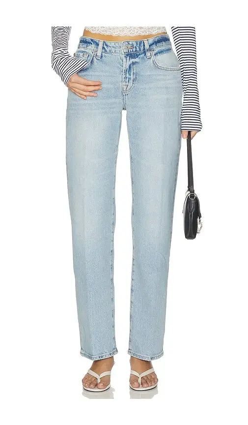7 For All Mankind Calie Straight Jean In Blue