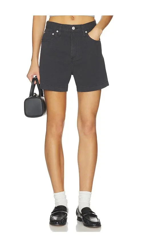 PISTOLA High Rise A-line Linen Shorts