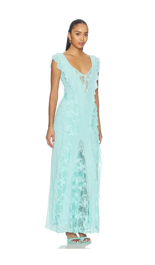 AFRM Trista Dress In Teal