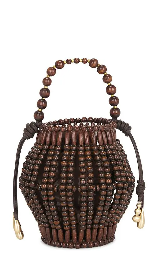 Cult Gaia Lanterna Top Handle Bag In Brown