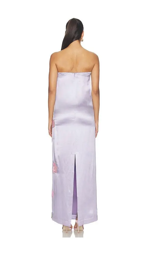 LA FUORI Whispering Tapestry Dress In Purple