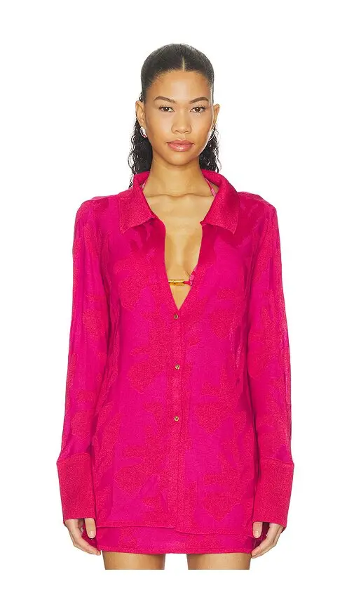 VIX PAULA HERMANNY Lara Shirt In Pink