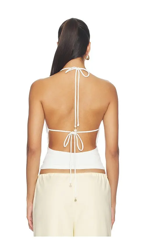 RUNAWAY THE LABEL Livia Halter Cowl Top