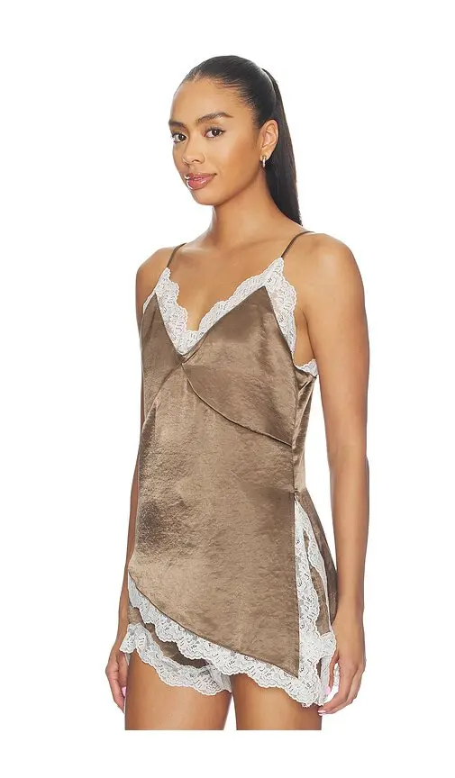 SNDYS. Toni Cami Top In Chocolate