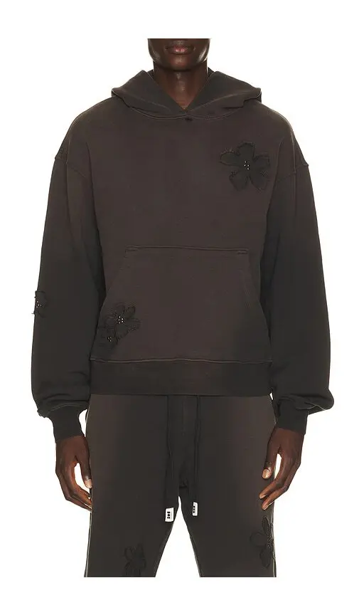 NAHMIAS Flower Patch Hoodie In Black