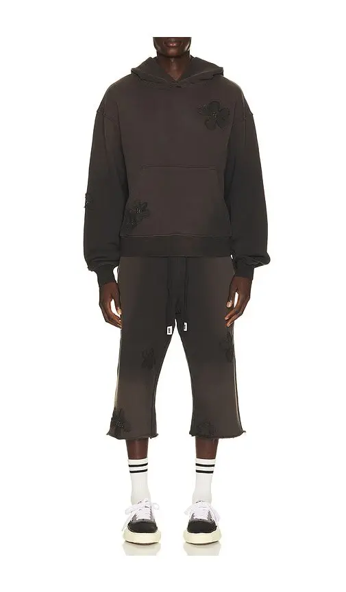 NAHMIAS Flower Patch Hoodie In Black
