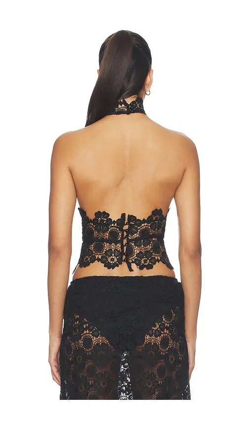 Lioness Halter Neck Lace Top