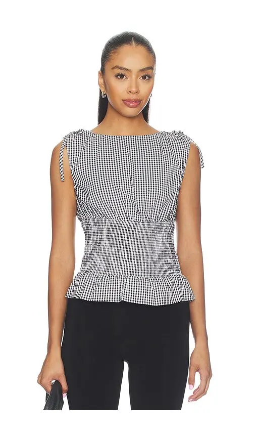 MORE TO COME Milcah Top In Black & White