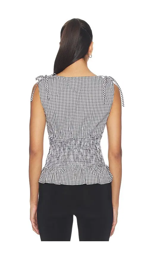 MORE TO COME Milcah Top In Black & White