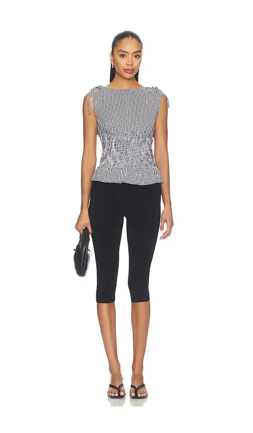 MORE TO COME Milcah Top In Black & White