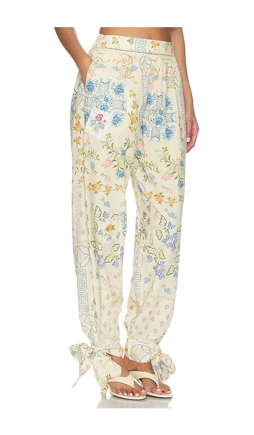 Agua Bendita Zaida Bleu Pants In Beige