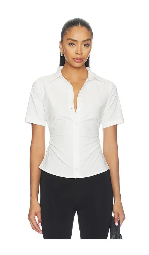 ALL THE WAYS Maura Button Down Top