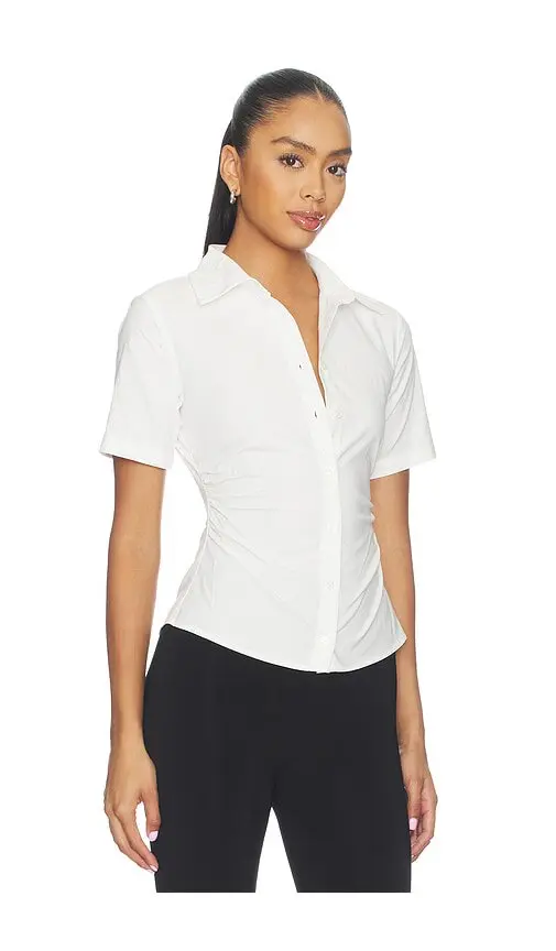 ALL THE WAYS Maura Button Down Top