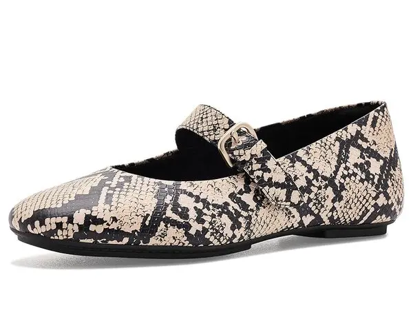 Fitflop Delicato Snake Mary Jane Dress Flat Shoes All - Black