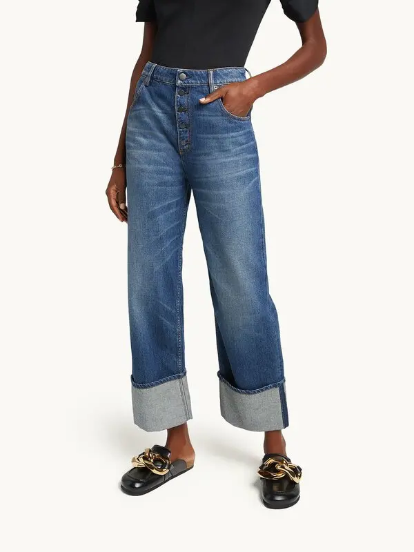 GWYN Nat Button Fly Boyfriend Jean | | Size