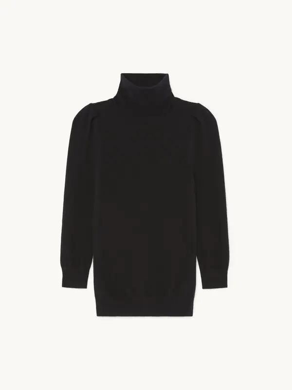 GWYN The Signature Cashmere Turtleneck | | Size - Black