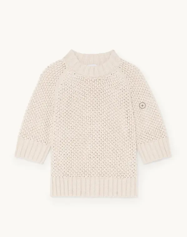 GWYN Open-weave Sweater | | Size - Ivory