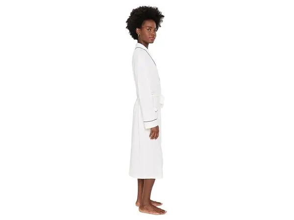 Eberjey Gisele Long Robe Pajama Sets Ivory/navy