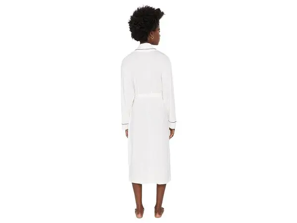 Eberjey Gisele Long Robe Pajama Sets Ivory/navy