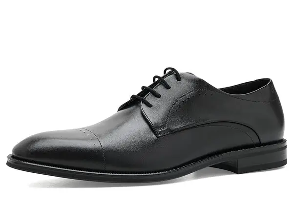 BOSS Derrek Leather Derby Shoes - Black