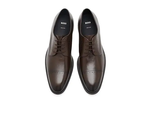 BOSS Derrek Leather Derby Shoes Shoes Dark