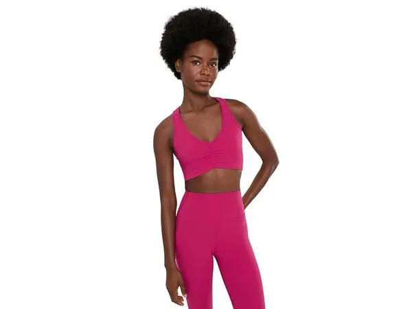 Splits59 Airweight Bra With Ruching Bra Sangria - Red
