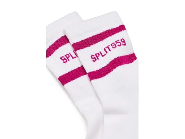 Splits59 Logo Stripe Ankle Socks With Grip Low Cut Socks Shoes /black