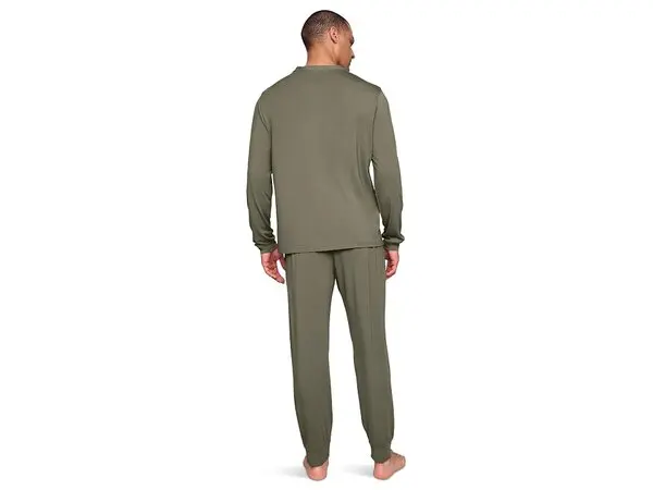 Eberjey Henry The Long Pj Set Pajama Sets Eucalyptus - Olive
