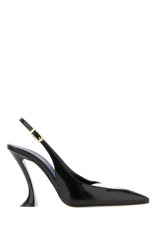 LANVIN Two-tone Leather Pumps - White