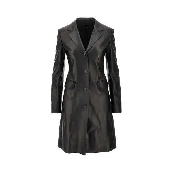 Gucci Nappa Leather Single-breasted Coat