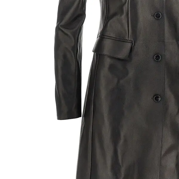 Gucci Nappa Leather Single-breasted Coat