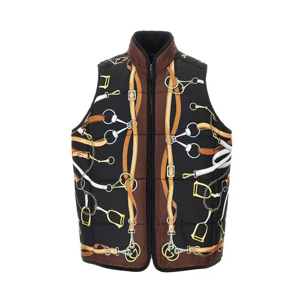 Gucci Reversible Silk Twill And Quilted Cotton Vest