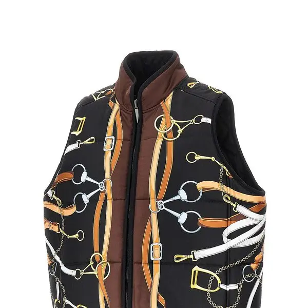 Gucci Reversible Silk Twill And Quilted Cotton Vest