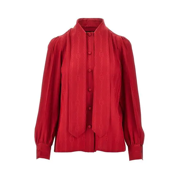 Gucci Jacquard Silk Shirt