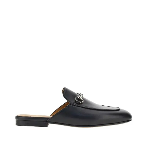 Gucci Princetown Horsebit Leather Sabot - Black