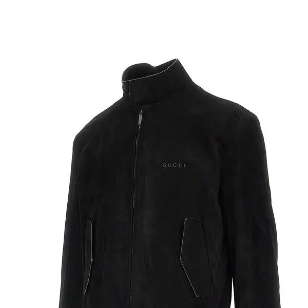 Gucci Suede Leather Bomber Jacket