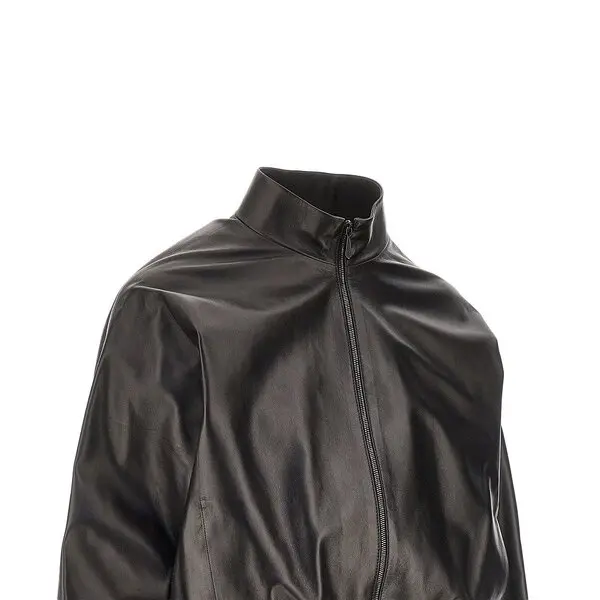 Gucci Nappa Leather Bomber Jacket - Brown