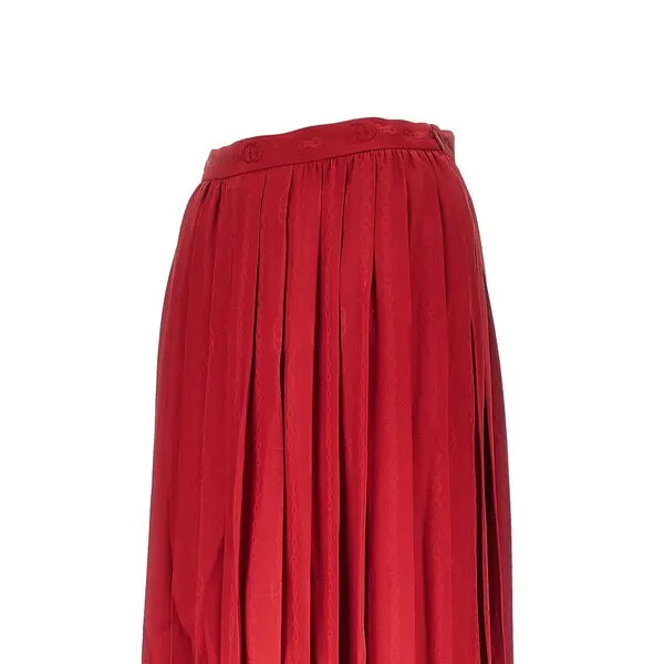 Gucci Jacquard Silk Midi Skirt