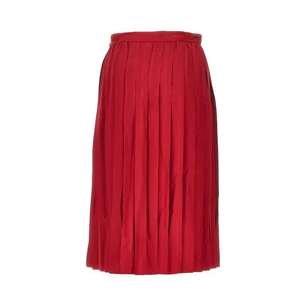 Gucci Jacquard Silk Midi Skirt