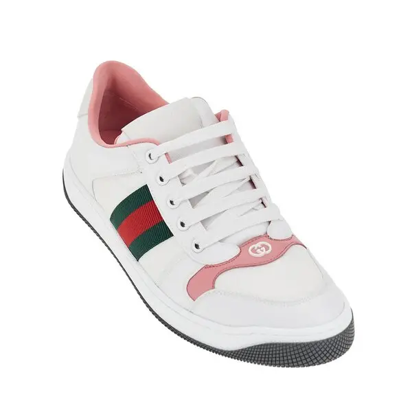 Gucci Padded Nylon Sneakers With Web Ribbon Detail